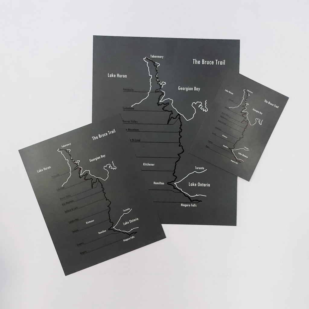 Bruce Trail Map Prints - Unframed – Butterpot Designs