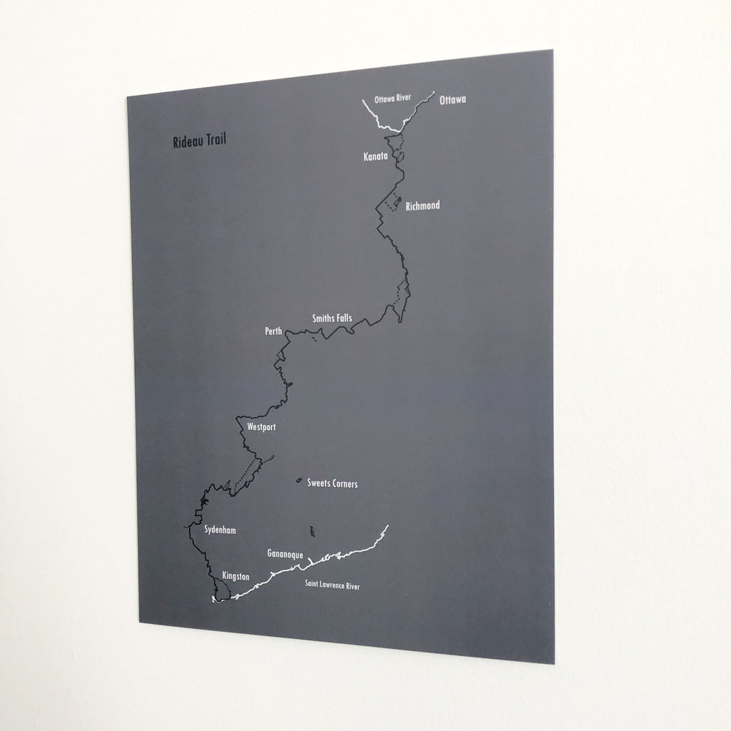 Rideau Trail Map Prints – Butterpot Designs
