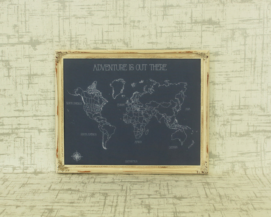 Bespoke Whimsical Style World Push Pin Travel Map – Butterpot Designs