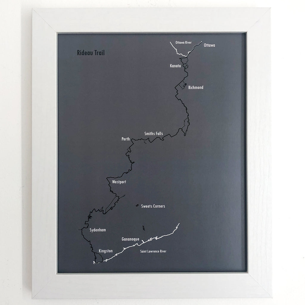 Rideau Trail Map Postcard Prints – Butterpot Designs