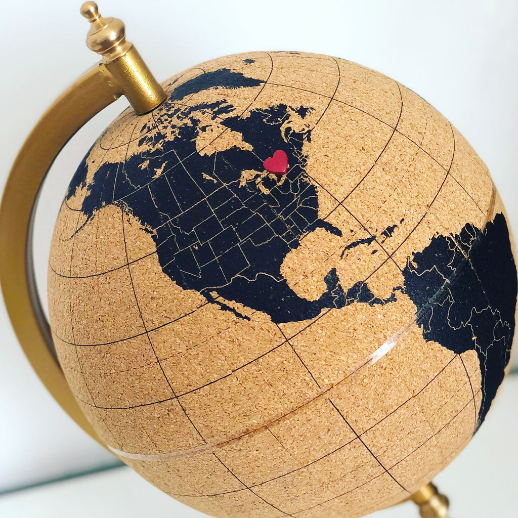 For PATTI: Bespoke Modern Style World Push Pin Travel Map – Butterpot ...