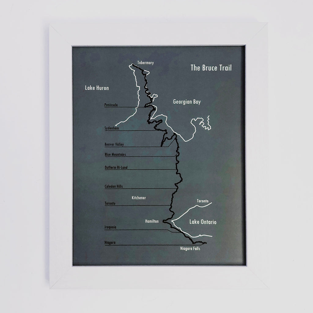 Bruce Trail Map Postcard Prints – Butterpot Designs