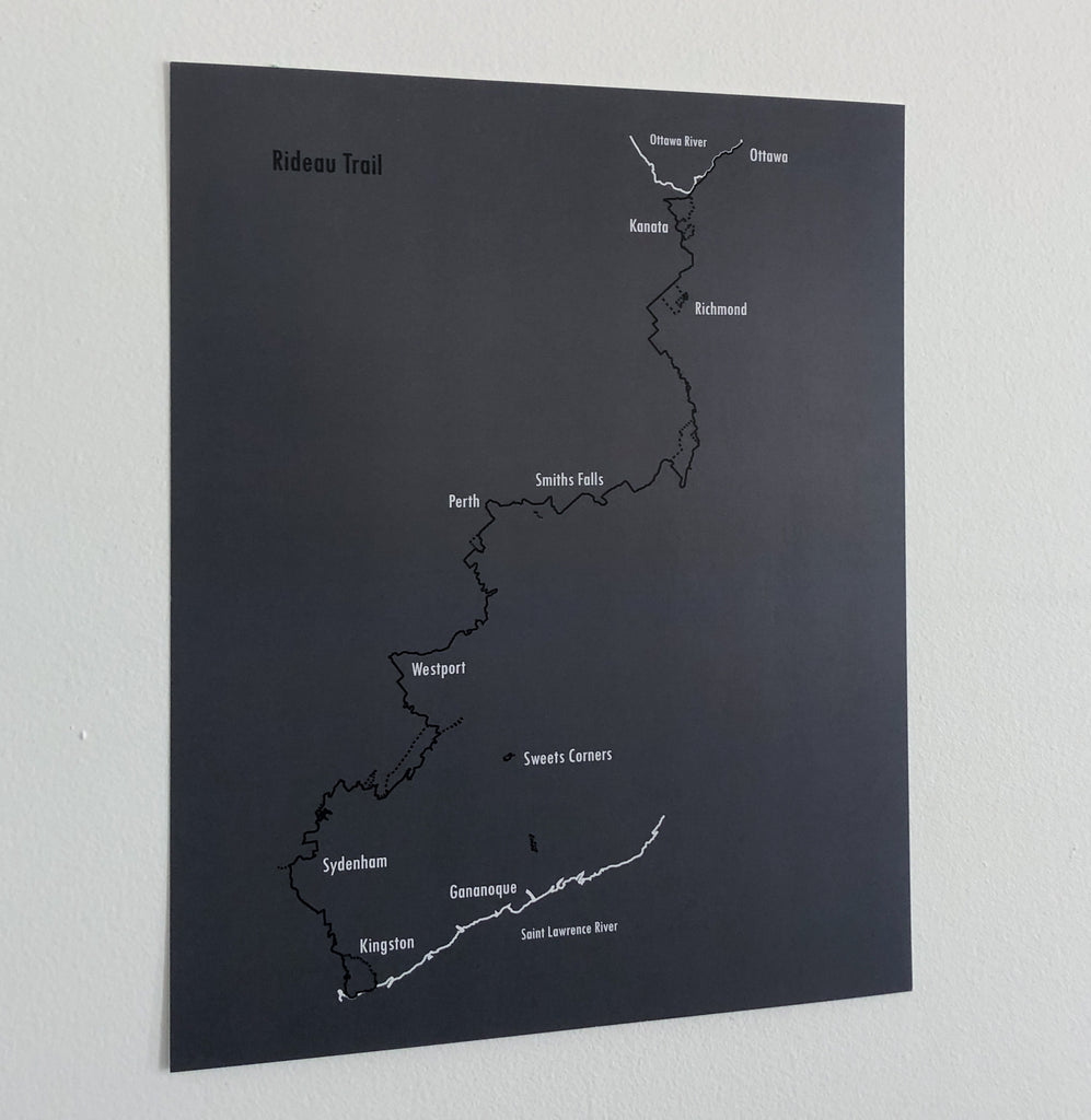 Rideau Trail Map Prints – Butterpot Designs