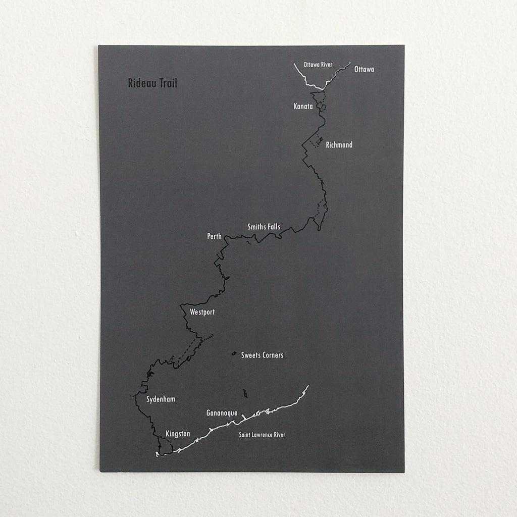 Rideau Trail Map Prints – Butterpot Designs
