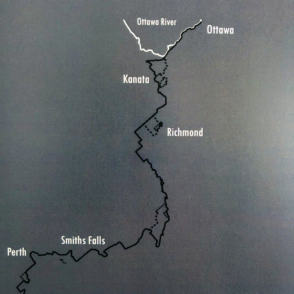 Rideau Trail Map Prints – Butterpot Designs