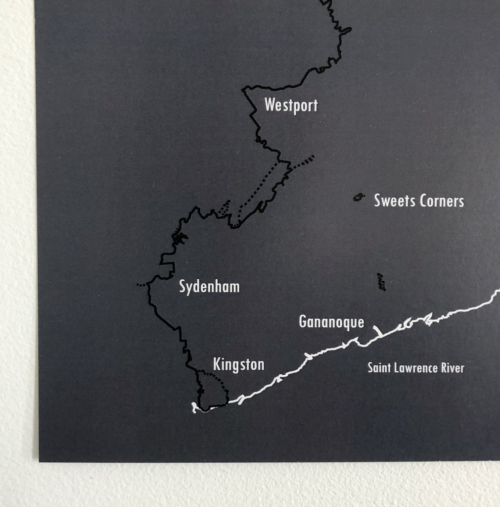 Rideau Trail Map Prints – Butterpot Designs