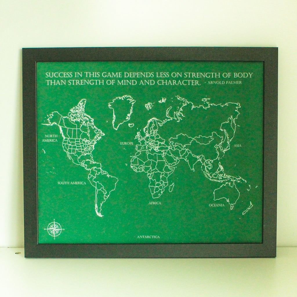 Golfer’s Push Pin Map – Butterpot Designs