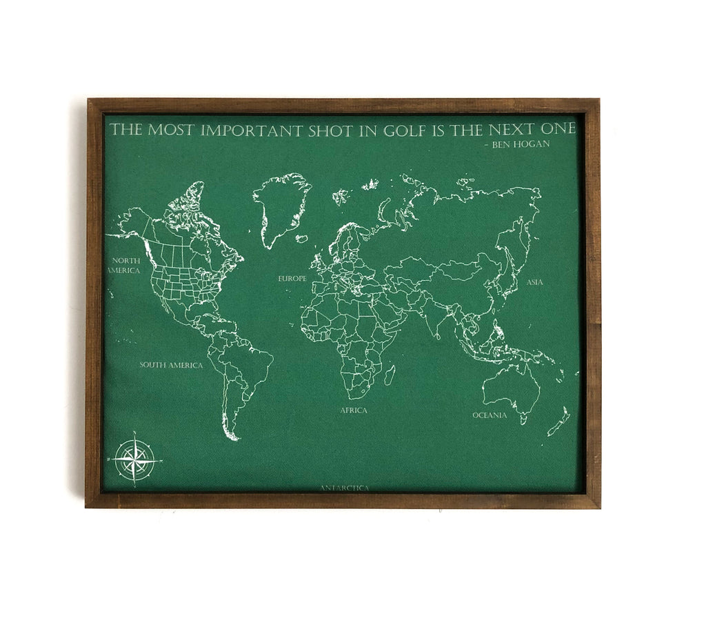 Golfer’s Push Pin Map – Butterpot Designs