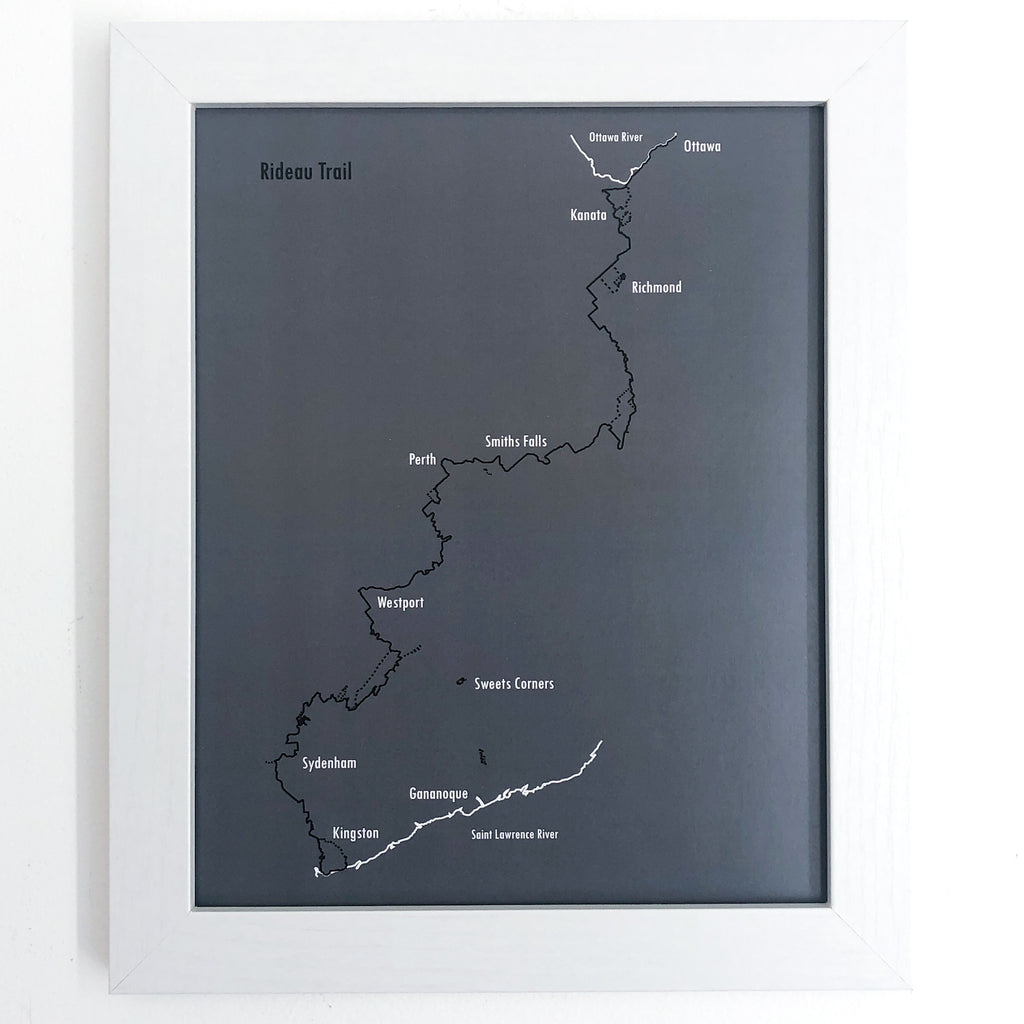 Rideau Trail Map Prints – Butterpot Designs