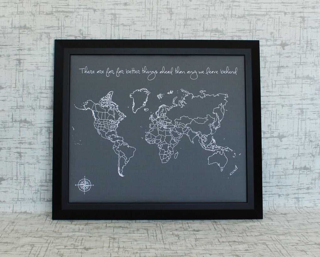 Bespoke Modern Style World Push Pin Travel Map – Butterpot Designs