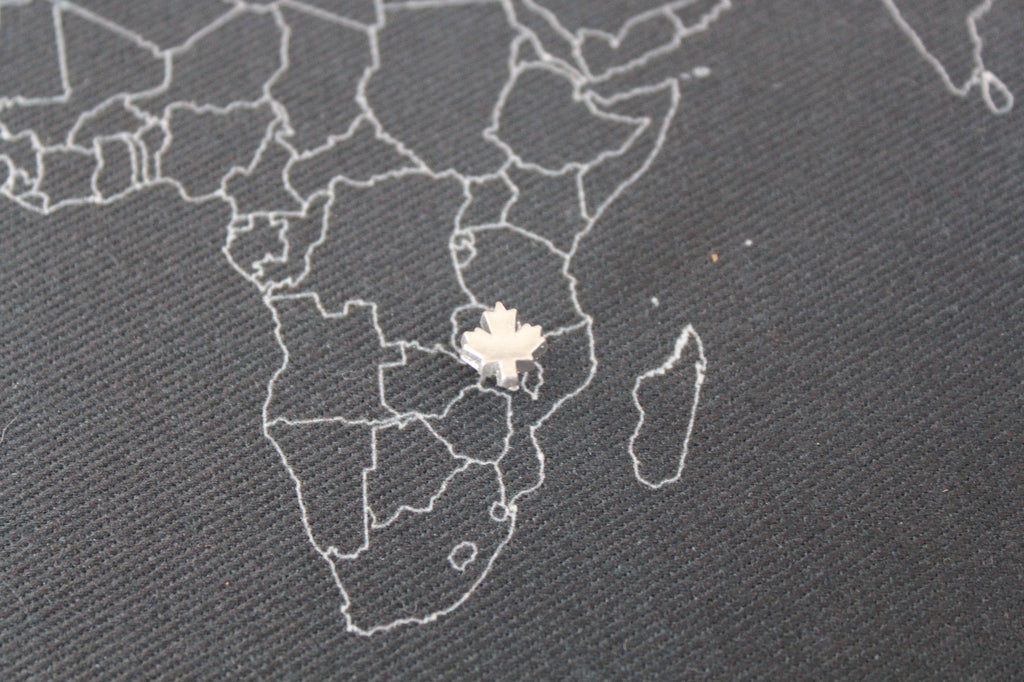 Maple Leaf Map Pin / Tack – Butterpot Designs
