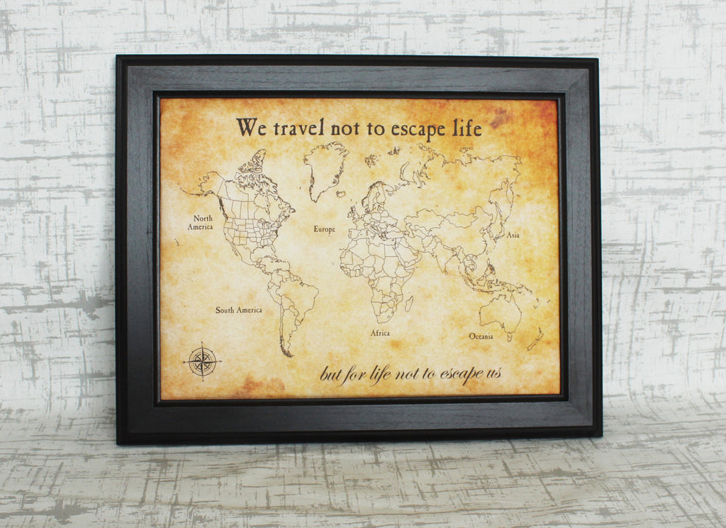 Bespoke Antique Style World Push Pin Travel Map – Butterpot Designs