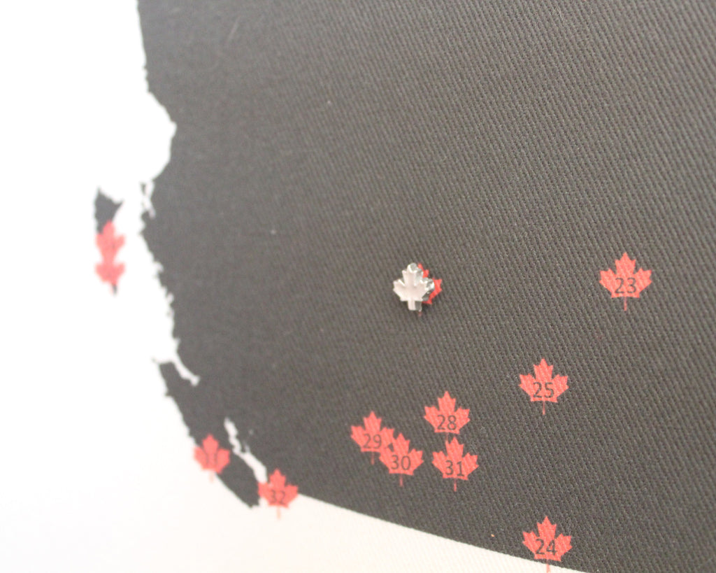 Maple Leaf Map Pin / Tack – Butterpot Designs