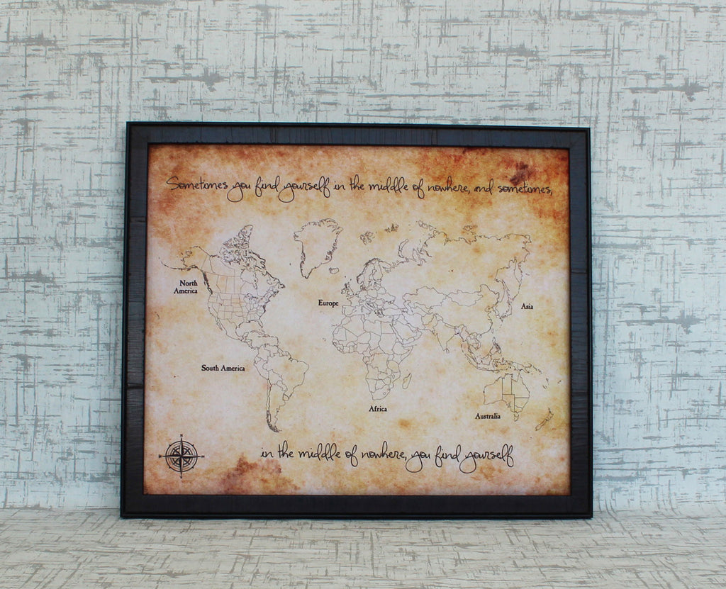 Bespoke Antique Style World Push Pin Travel Map – Butterpot Designs