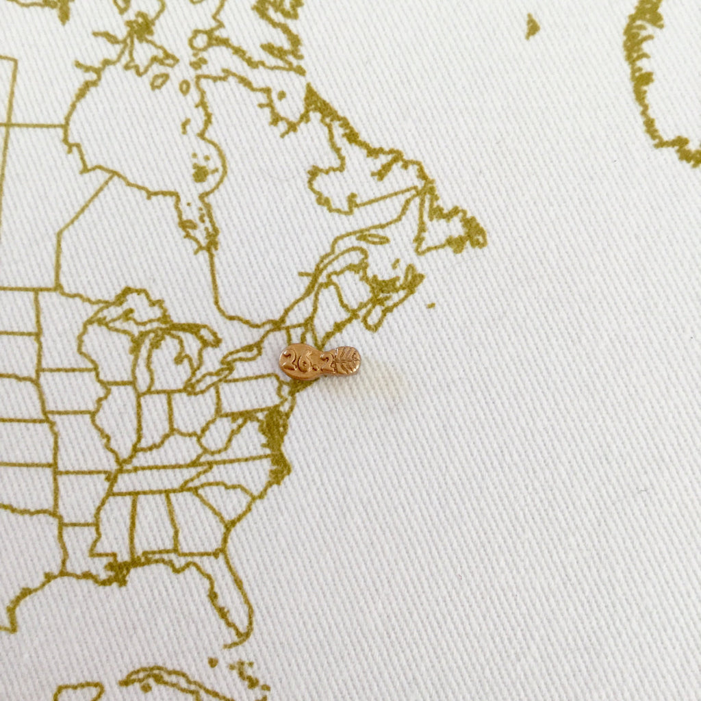 Marathon Runner Map Pins / Map Tacks, Running Shoes – Butterpot Designs