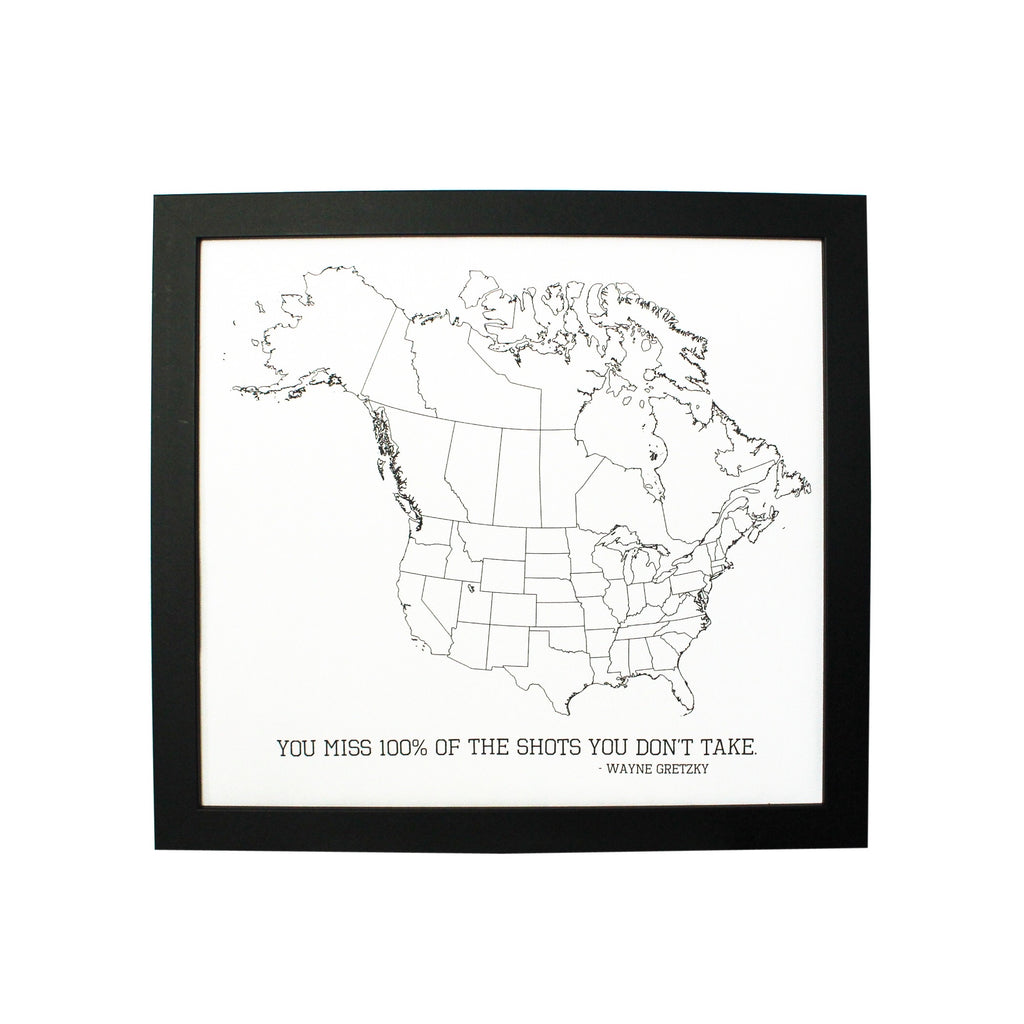 Hockey Fan Push Pin Map – Butterpot Designs