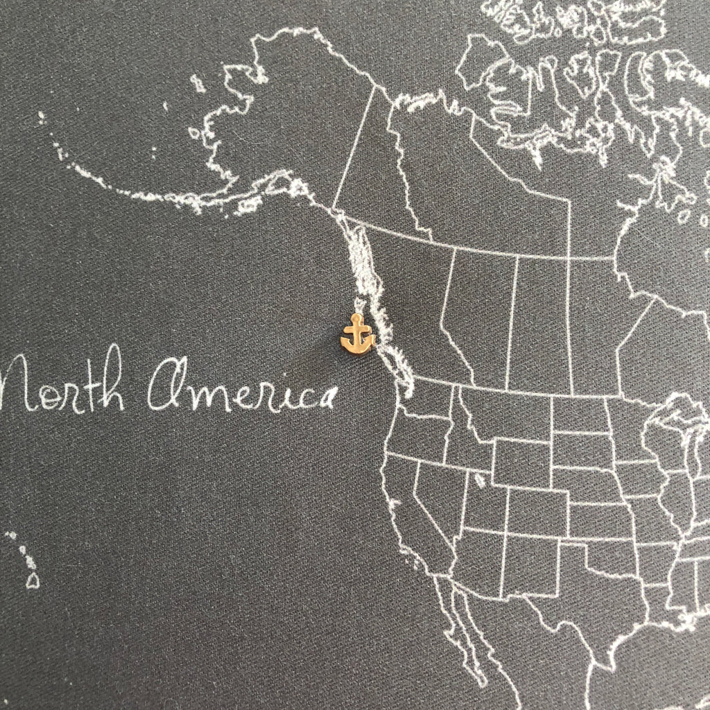 Anchor Map Pins – Butterpot Designs
